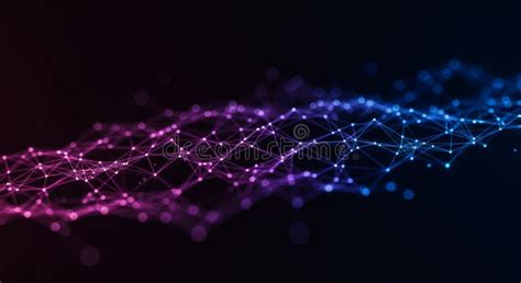 A Connected Network Of Nodes Glows In Shades Of Pink Purple And Blue Against A Dark Background