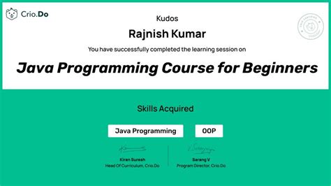 Rajnish Raj On Linkedin Javaprogramming Learningjourney Criodo Softwaredevelopment