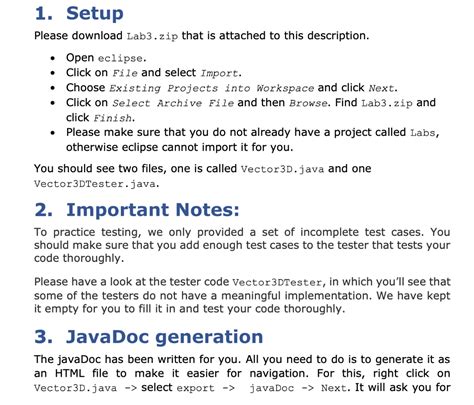 solved 1 setup please download lab3 zip that is attached to