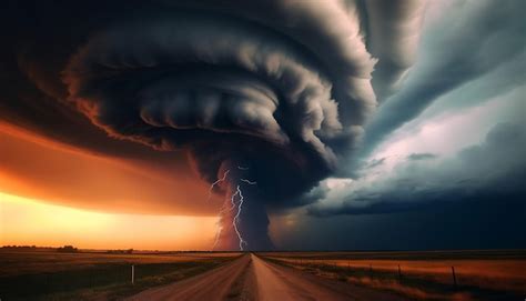 Premium Photo The Vortex Of The Storm