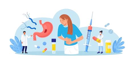 헬리코박터 파일로리 감염 편모가있는 박테리아는 위 조직을 손상시킵니다 소화관 질환 위염 위장병 전문의가 위 장내 미생물을