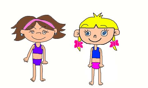 June And Annie Wearing Bikinis By Lilkanyongmail On Deviantart