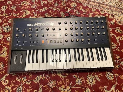 MATRIXSYNTH Korg Mono Poly Analog Synthesizer W MIDI Clear LED Lit Mod Wheels And Original