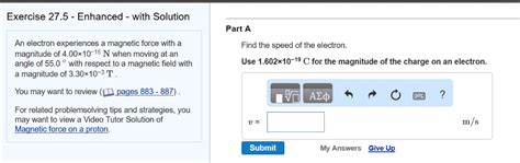 Solved An Electron Experiences A Magnetic Force With A