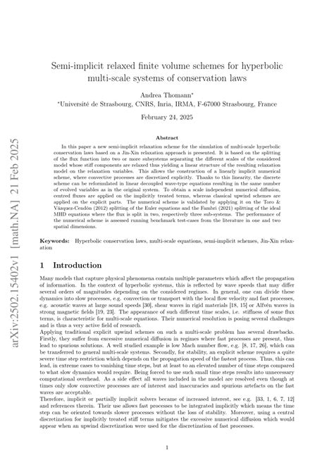 pdf semi implicit relaxed finite volume schemes for hyperbolic multi