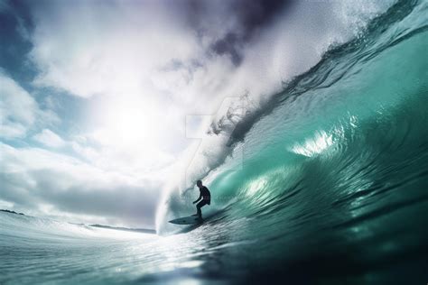 Surfer Riding A Wave By Coolarts223 On Deviantart