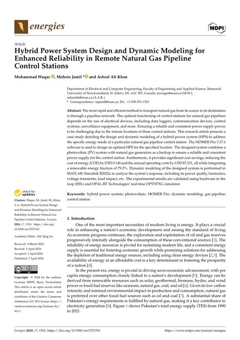 Pdf Hybrid Power System Design And Dynamic Modeling For Enhanced