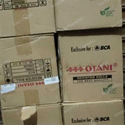 Jual 1 Dus Kertas Roll Edc Bca Thermal Logo Bank Bca Ukuran 57x38 Coreless Berkualitas Shopee