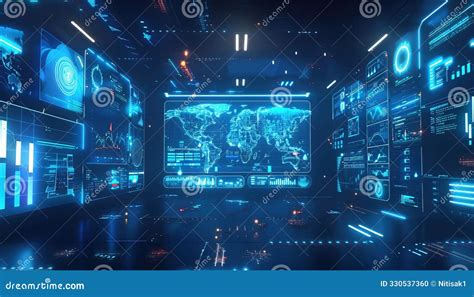 3d Model Abstract Art Of Nextgeneration Holographic Abstract Global