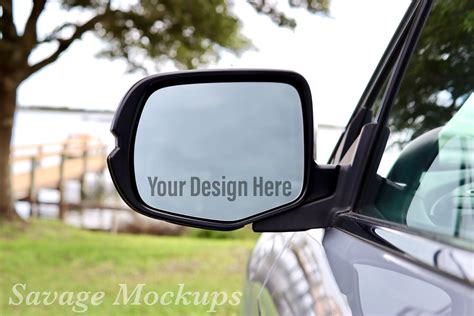 Car Mirror Mockup Side Mirror Mockup Car Mockup Decal Etsy