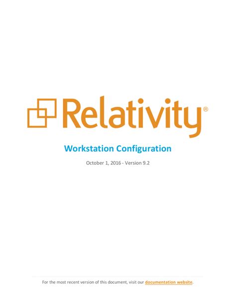 Workstation Configuration