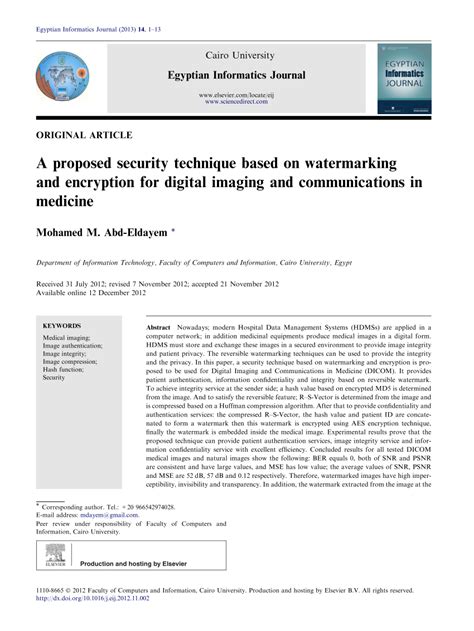 pdf a proposed security technique based on watermarking and