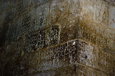 Crusader Graffiti In The Church Of The Holy Sepulchre Jerusalem First