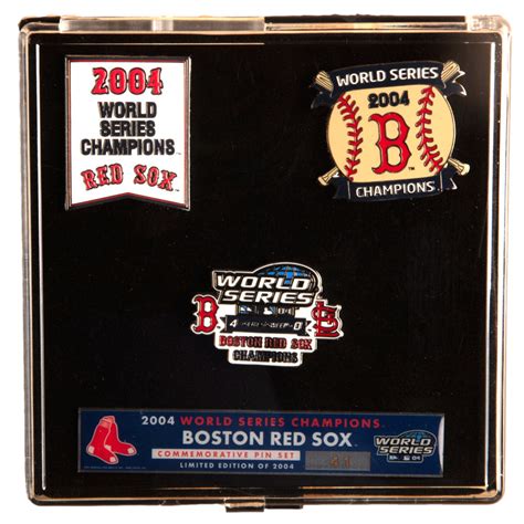 2004 Boston Red Sox World Series Champions Limited Edition Pin Set