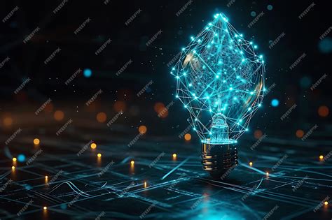 holographic coding structure with network nodes premium ai generated