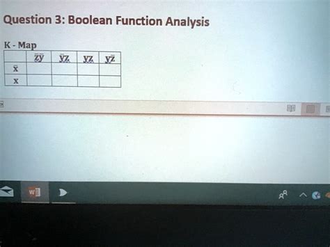 Solved How Would I Make A Karnaugh Map K Map Of The Following Boolean Function What Is The