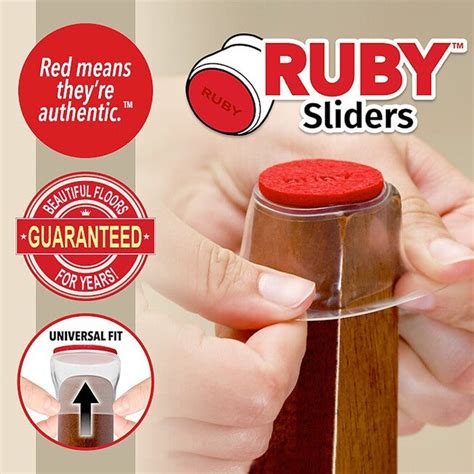 Ruby™ Sliders Set Protect Floors Quietly Clear Woman Within