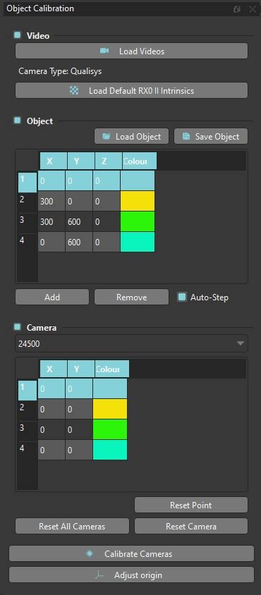 Object Calibration Theia Docs