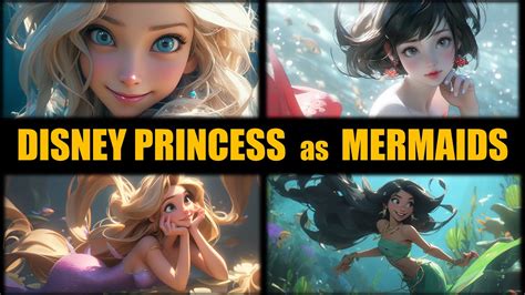 Disney Princess As Mermaids Youtube