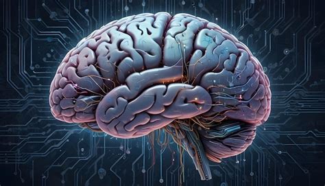 Realistic 3d Rendering Of Fusion Brain Computer Artificial Intelligence