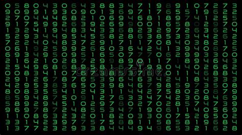 Animated Background Of Matrix Numbers In White Color Stock Video