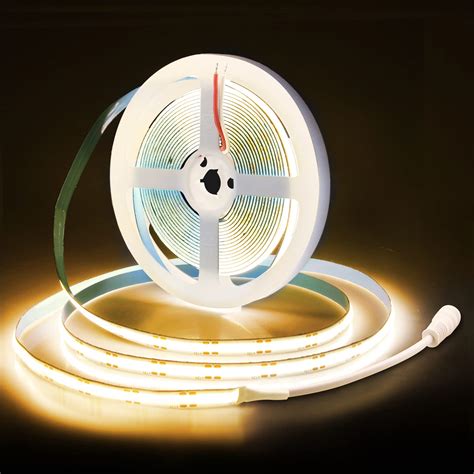 Alitove Warm White 3000 K Cob Led Strip 12 V 5 M Led Strip Density 480
