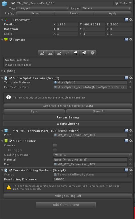 Terrain Performance And Mesh Materializer Createdconverted Terrain