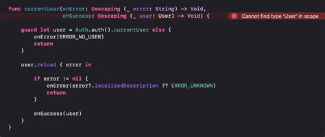 Swift Error In User Type Firebase