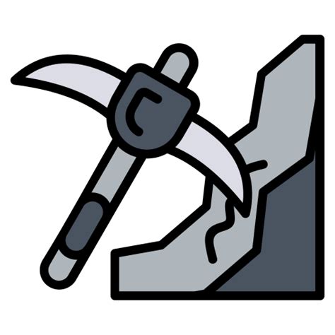 Mining Generic Color Lineal Color Icon