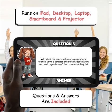 Geometric Constructions Frazzled Math Game No Prep Geometry Review Activity