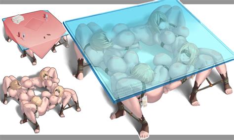 Yakou 4507770 Highres 4girls Ankle Cuffs Arms Behind Back Bdsm