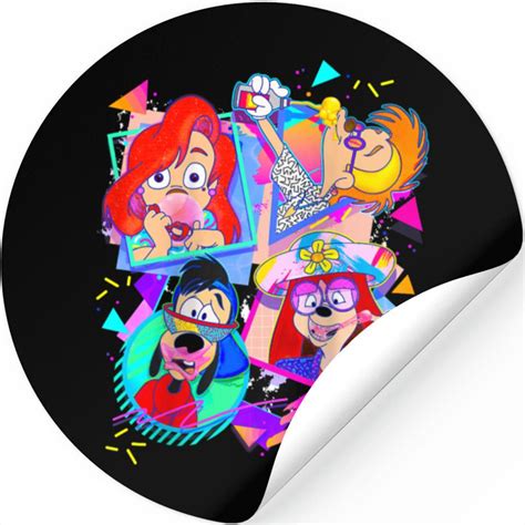 Disney A Goofy Movie Bubble Gum Retro Nineties Stickers Id 21205261 By Dan Thompson Printblur