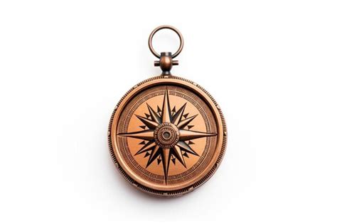 Premium Photo Old Compass Isolated On White Background