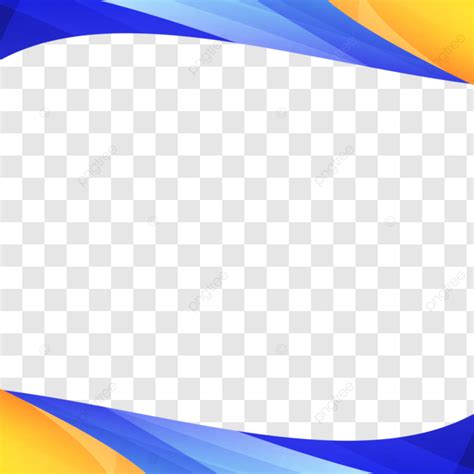 Blue And Yellow Abstract Wavy Stylish Header Footer Vector Footer