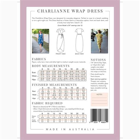 Charli Anne Wrap Dress Pattern