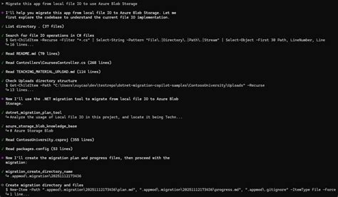 使用 Copilot Cli 中的 Github Copilot 应用现代化将 Net 应用迁移到 Azure Net