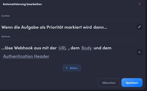 Trigger Webhook With Body And Authentication Header Developer Forum Awork Community