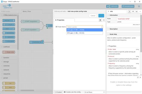 Stm32cubemonitorhow To Select The Target Stm32mcu