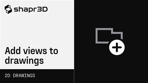 Shapr3d Manual Add Views To Drawings 2d Drawings Youtube