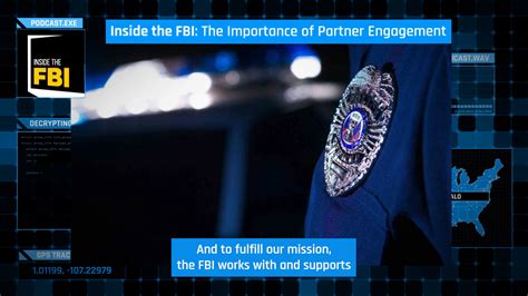 Inside The Fbi The Importance Of Partner Engagement — Fbi
