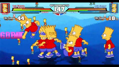 Mugen Battle Bart Simpson X4 Vs Bart Simpson X4 Youtube