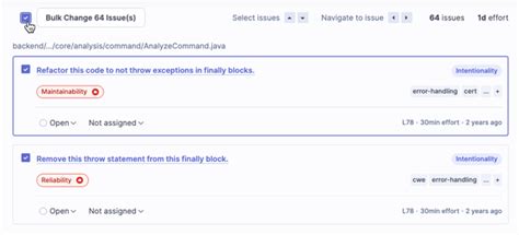 editing issues sonarqube server documentation