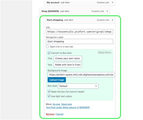 How To Create Menus Essentials Knowledge Base