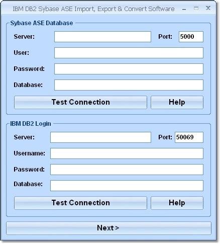 IBM DB2 Sybase ASE Import Export Convert Software FREE Download IBM DB2 Sybase ASE Import
