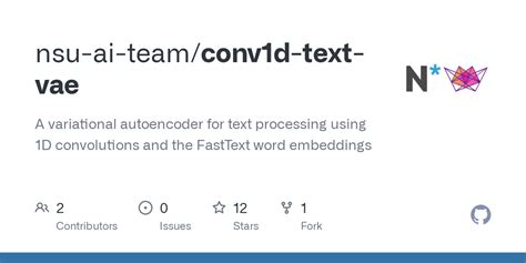 Github Nsu Ai Teamconv1d Text Vae A Variational Autoencoder For