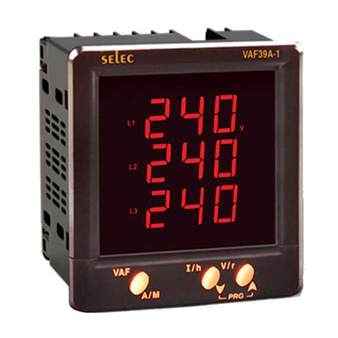 Buy Selec Volt Ampere Frequency Meter Digital 230v Ac Vaf39a 1 Online