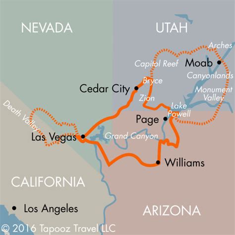 Map Of Southwest Usa National Parks Printable Us Maps