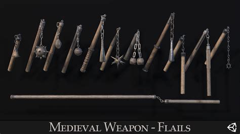 Medieval Weapon Flails 3d Model Turbosquid 2197459