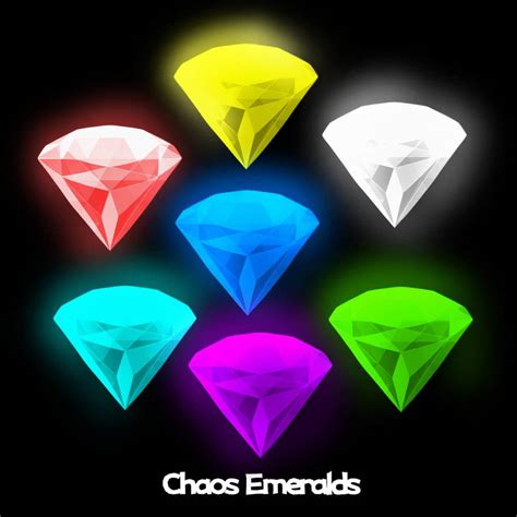 Chaos Emeralds Sonic The Hedgehog By 30909artiscl On Deviantart