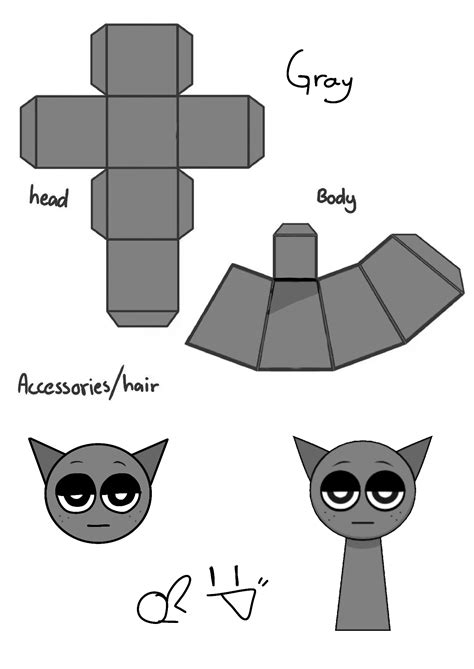 Sprunki Papercraft Paper Dolls Paper Crafts Paper Doll Template